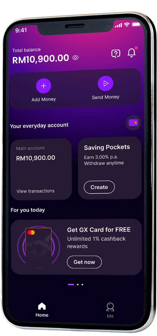 GXBank | Malaysia's first digital bank